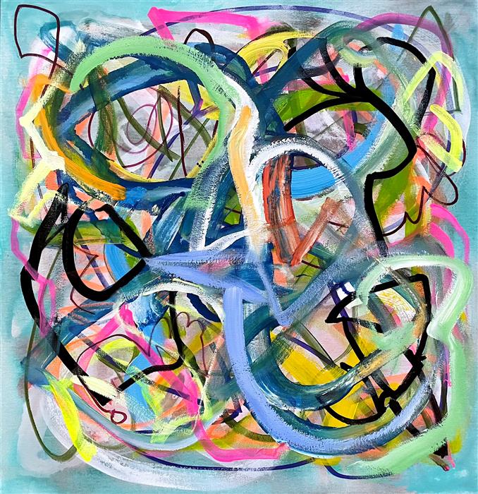 Big Green Series #1 by Russell Jacobs - acrylic painting | UGallery