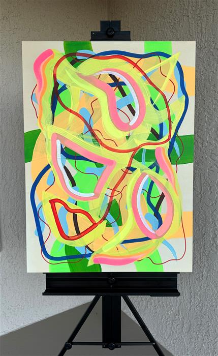 Big Green Series # 11 by Russell Jacobs - acrylic painting | UGallery