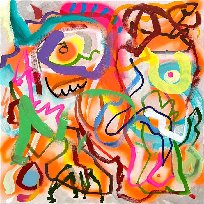 Big Green Series # 3 by Russell Jacobs - acrylic painting | UGallery