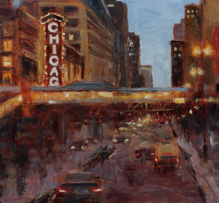 The Chicago Beat by Yangzi Xu - oil painting | UGallery