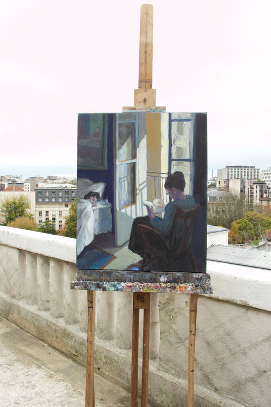 The Sick Little Child by Bertrand Girard - acrylic painting | UGallery