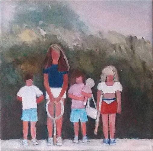 Siblings by Carey Parks - acrylic painting | UGallery