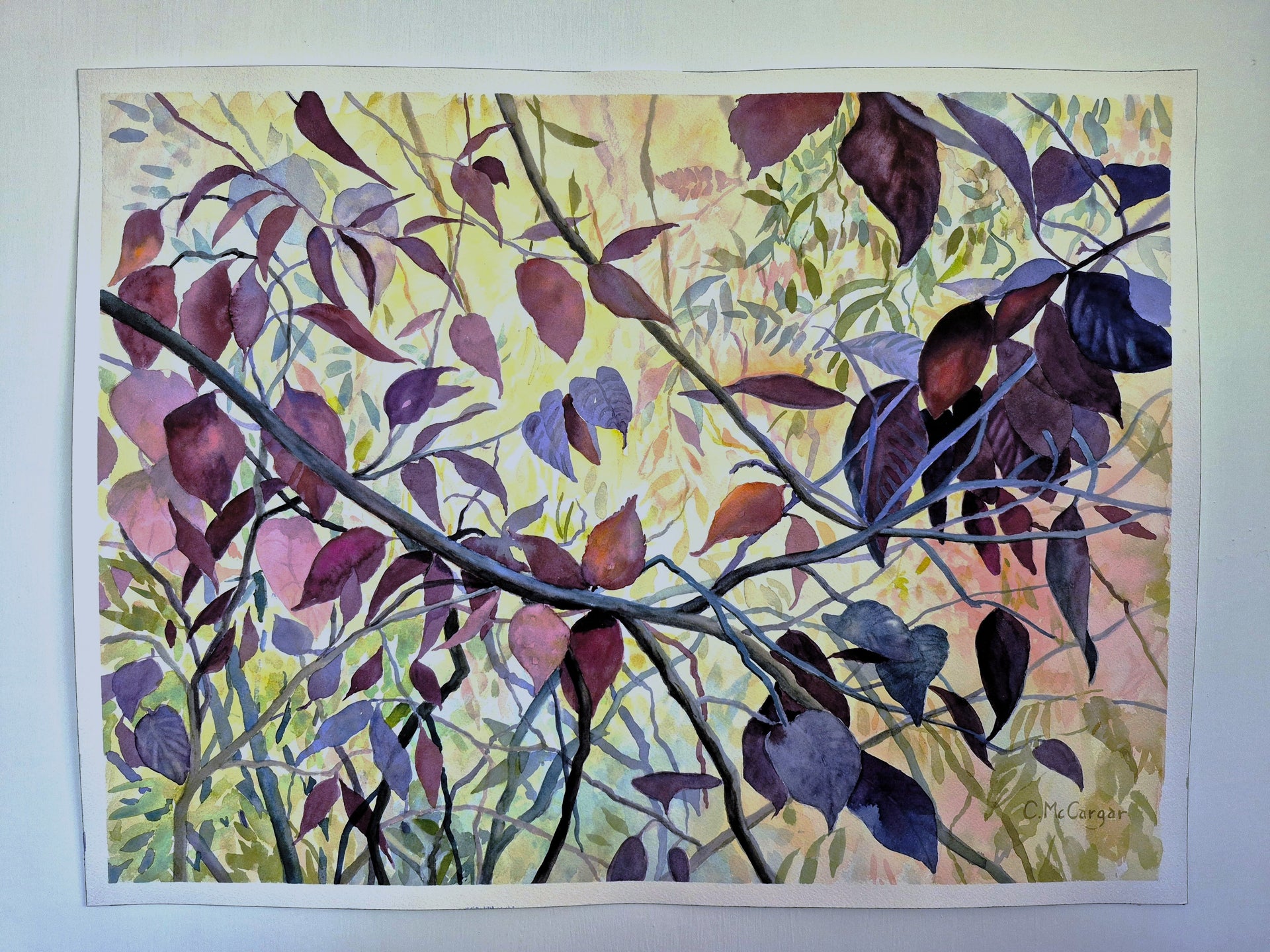 The Garden's Upper Story by Catherine McCargar - watercolor painting ...