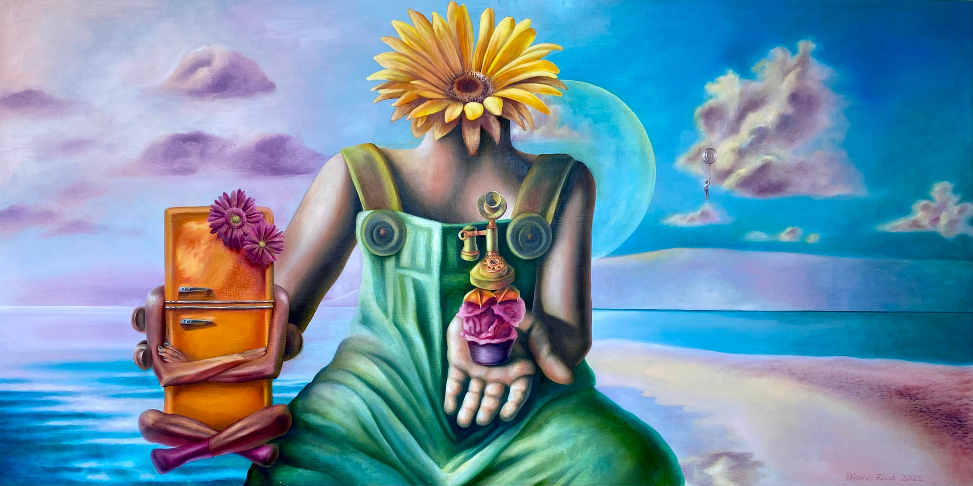 The Narrowing Down of Molly Hinglebottom by Diane Flick - oil painting ...