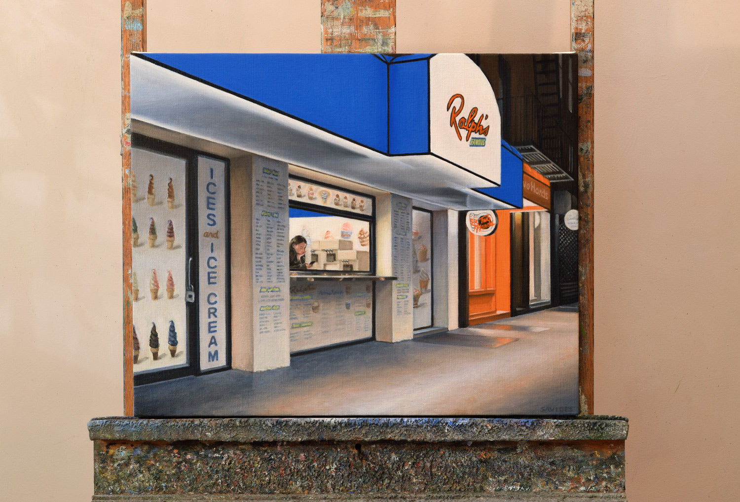 Ralph’s by Nick Savides - oil painting | UGallery