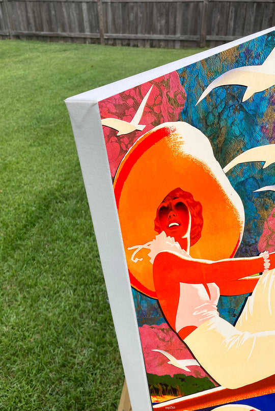 On the Rail by Rick "Marlowe" Schneider - mixed media artwork | UGallery