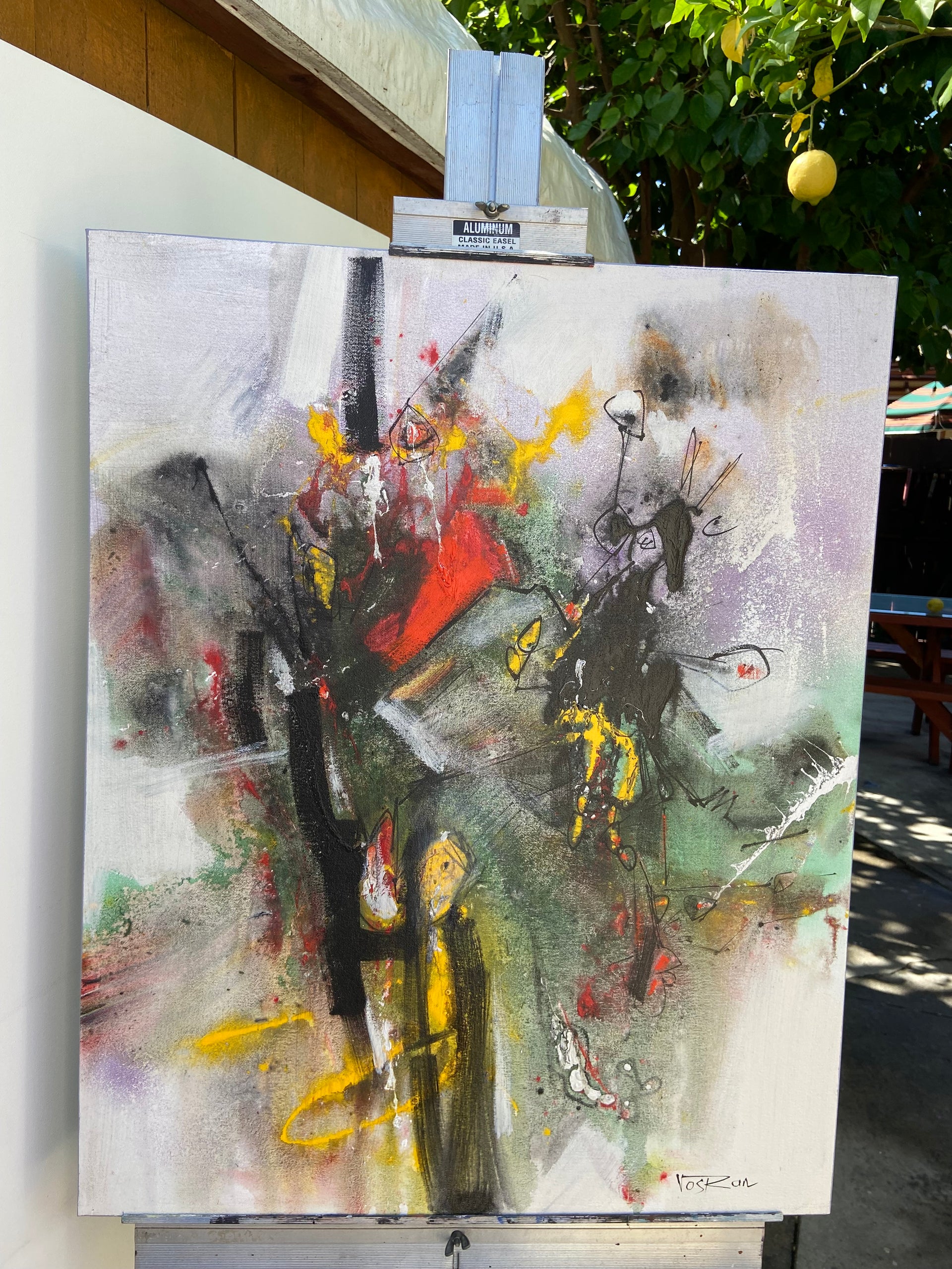 Green Field by Voskan Galstian - acrylic painting | UGallery