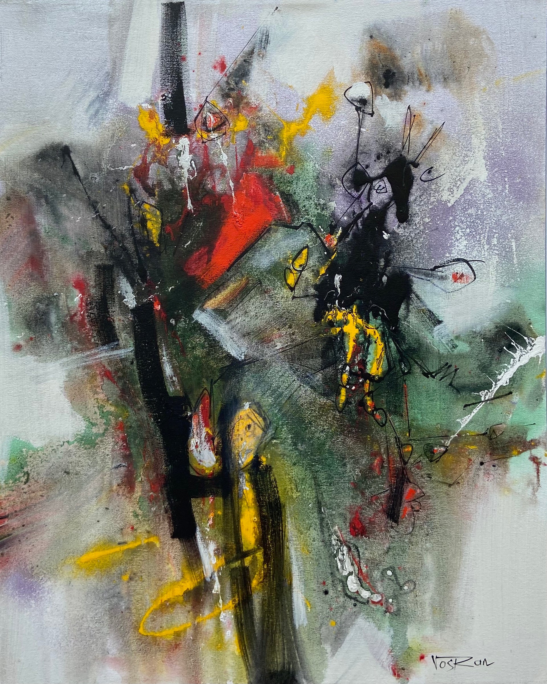 Green Field by Voskan Galstian - acrylic painting | UGallery