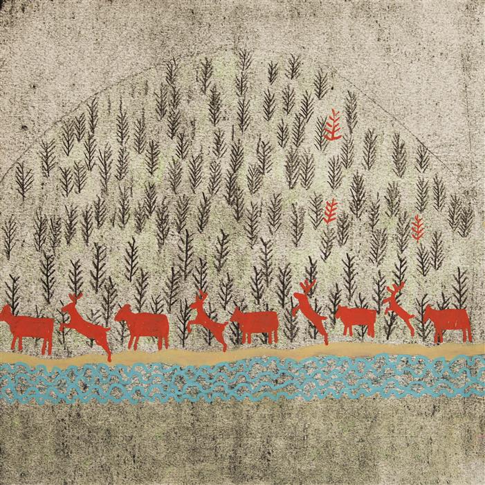 Passers by Andrea Krnetic Grbic - drawing artwork | UGallery