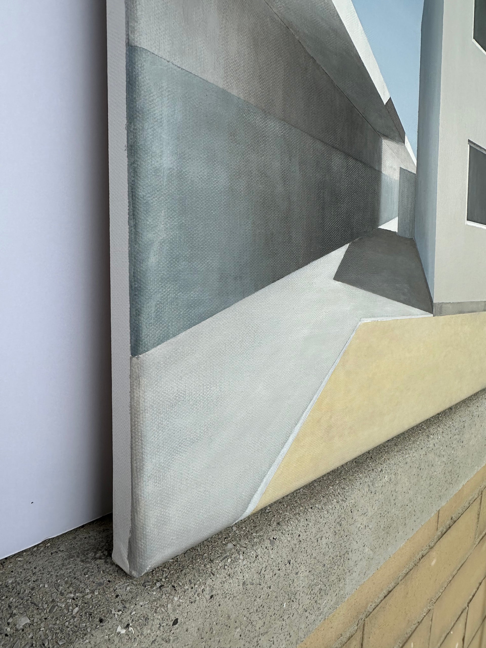 Serralves Contemporary Art Museum - Triptych by Zeynep Genc - acrylic ...