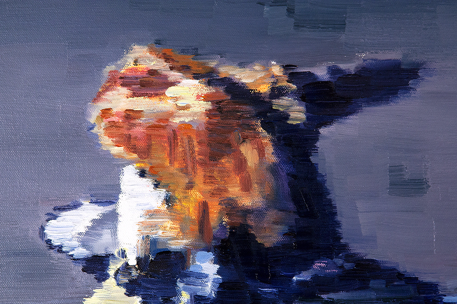 Shadow Of A Strawberry Blonde In Paris by Warren Keating - oil painting ...