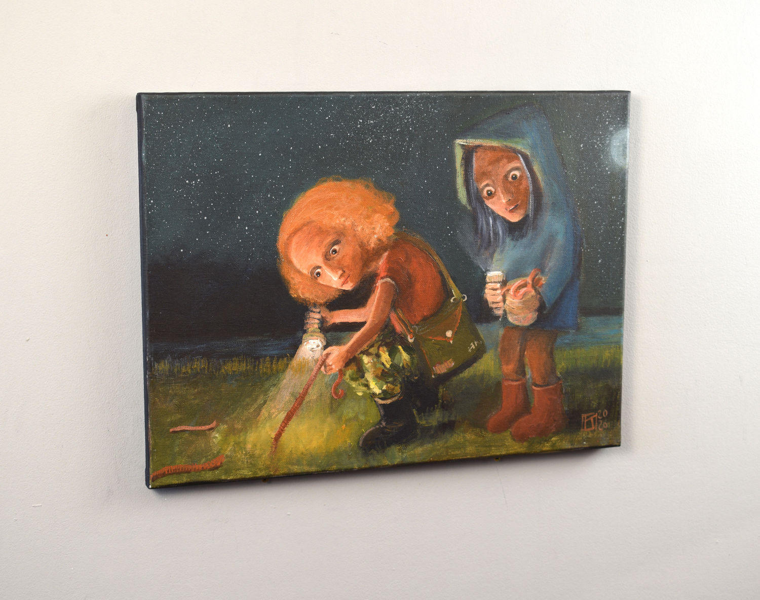 Earthworms by Krzysztof Iwin - acrylic painting | UGallery