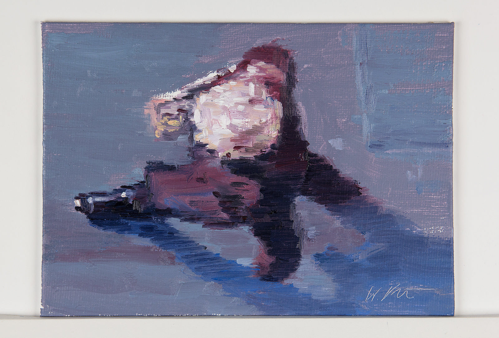 White Haired Lady in Paris by Warren Keating - oil painting | UGallery