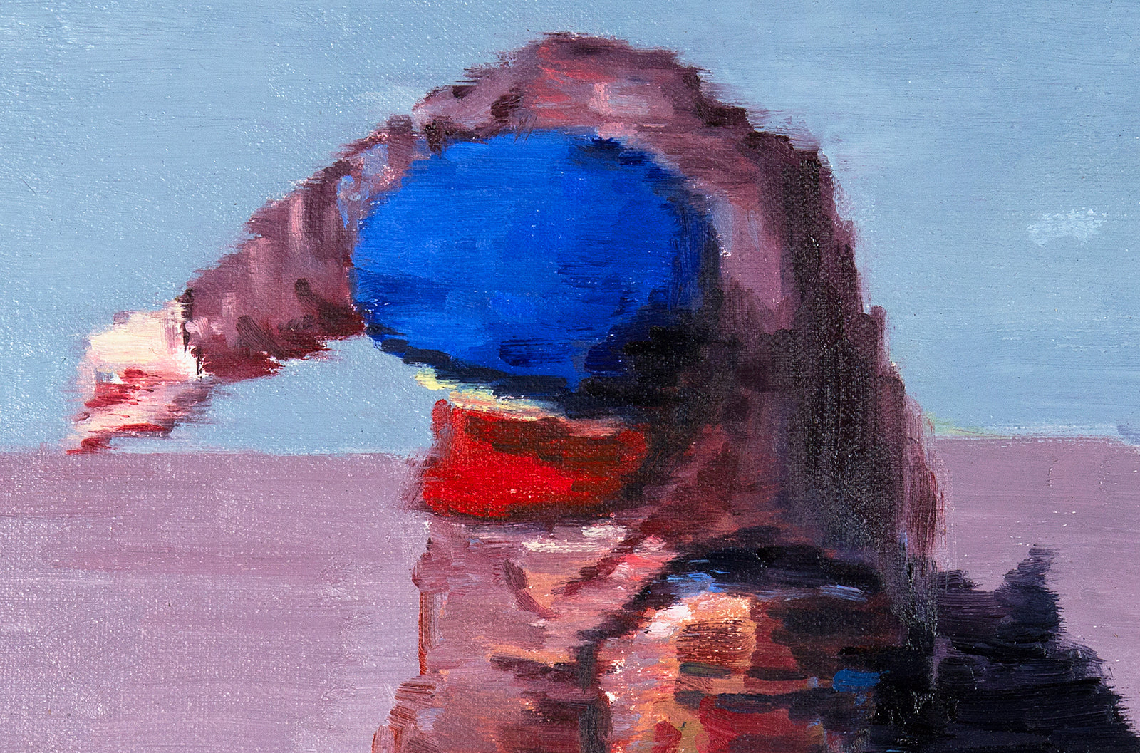 Man with Cap and Bag Walking in Paris by Warren Keating - oil painting ...