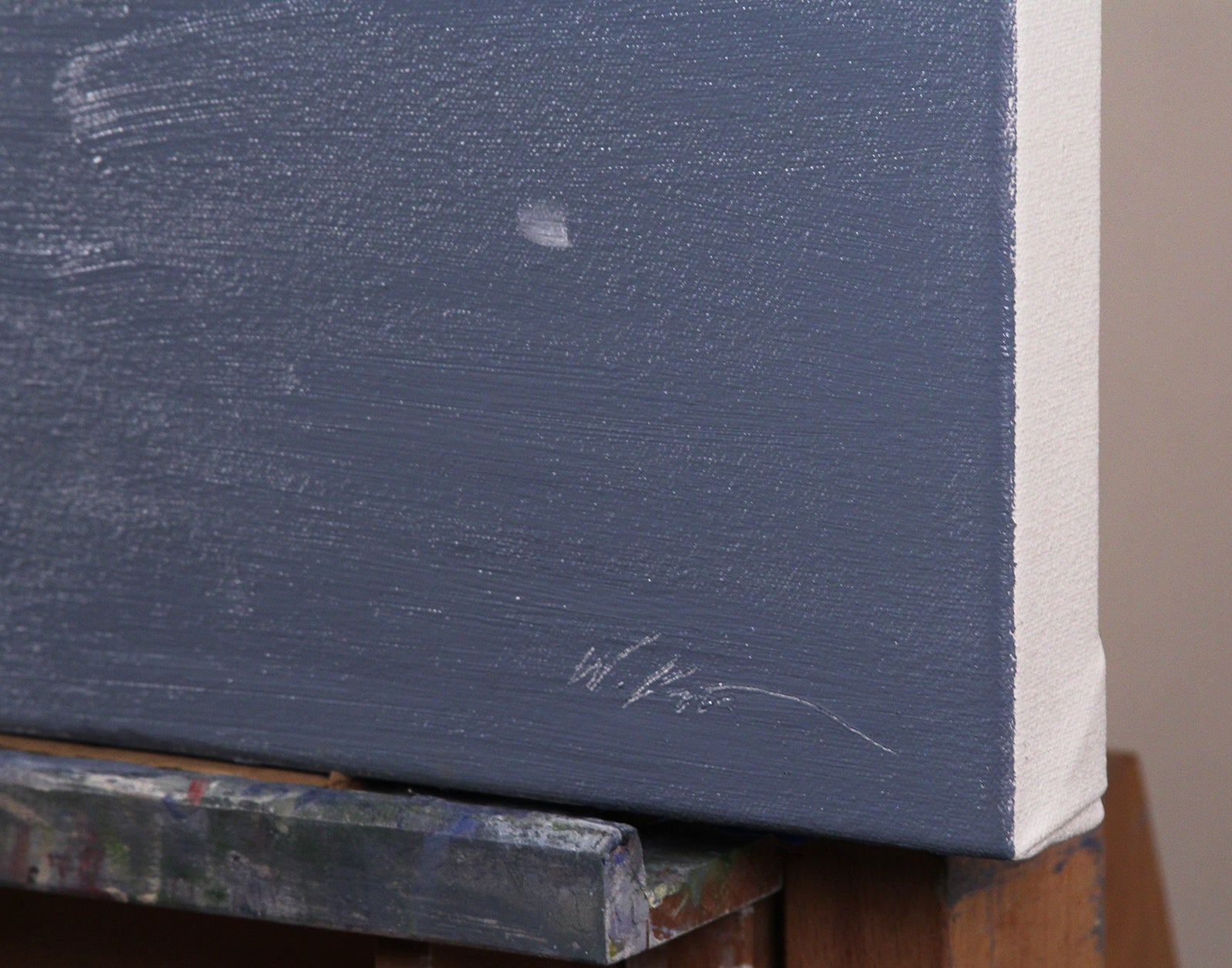 Umbrella and Smoker in Paris by Warren Keating - oil painting | UGallery