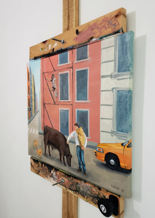 Visitors by Michael Wedge - oil painting | UGallery