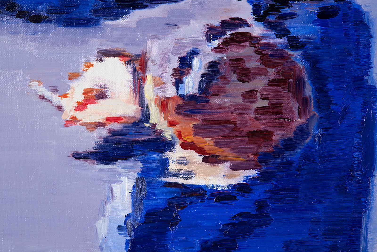 Two Cool Guys Walking Together In Paris by Warren Keating - oil ...