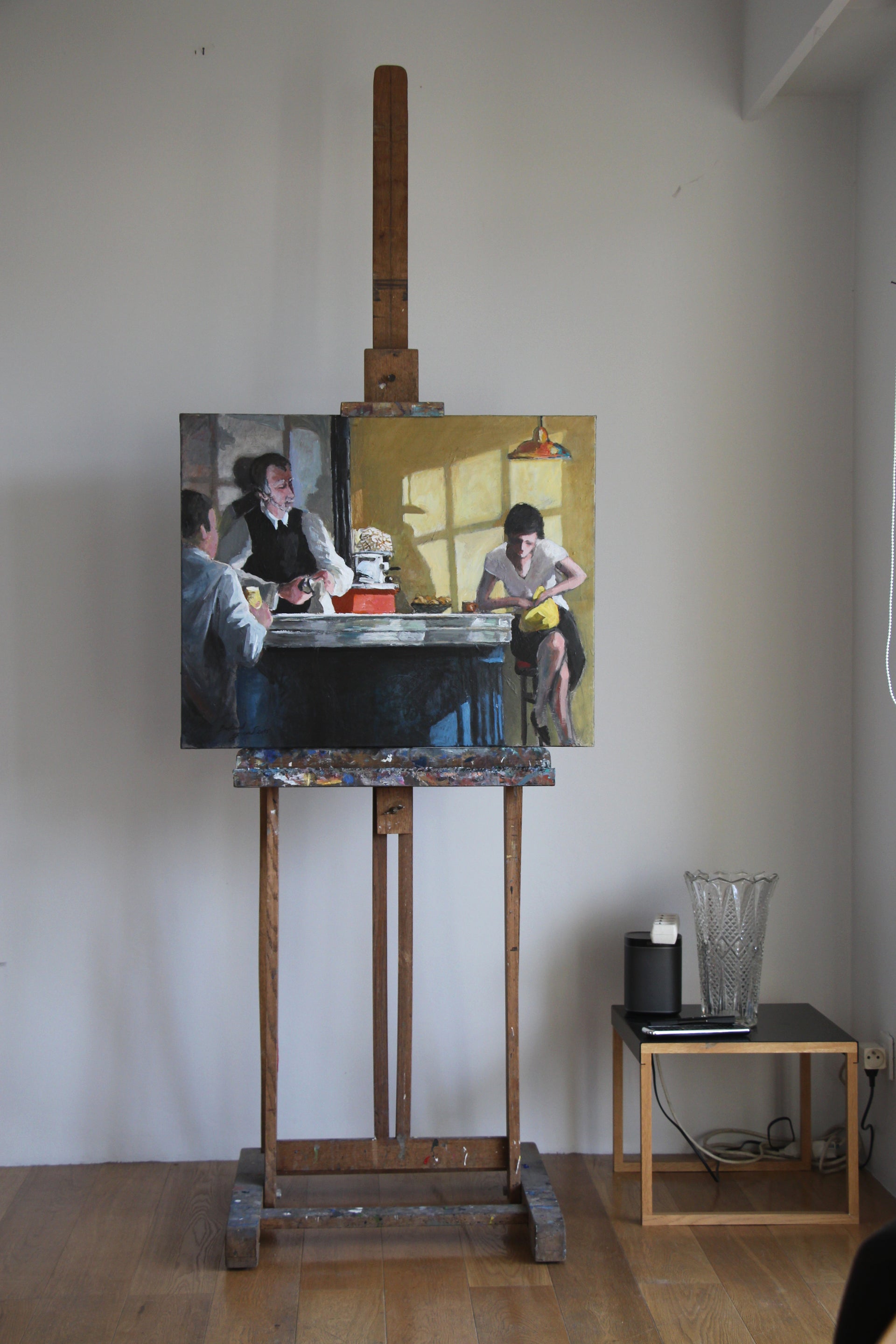 Yellow Bag by Bertrand Girard - acrylic painting | UGallery