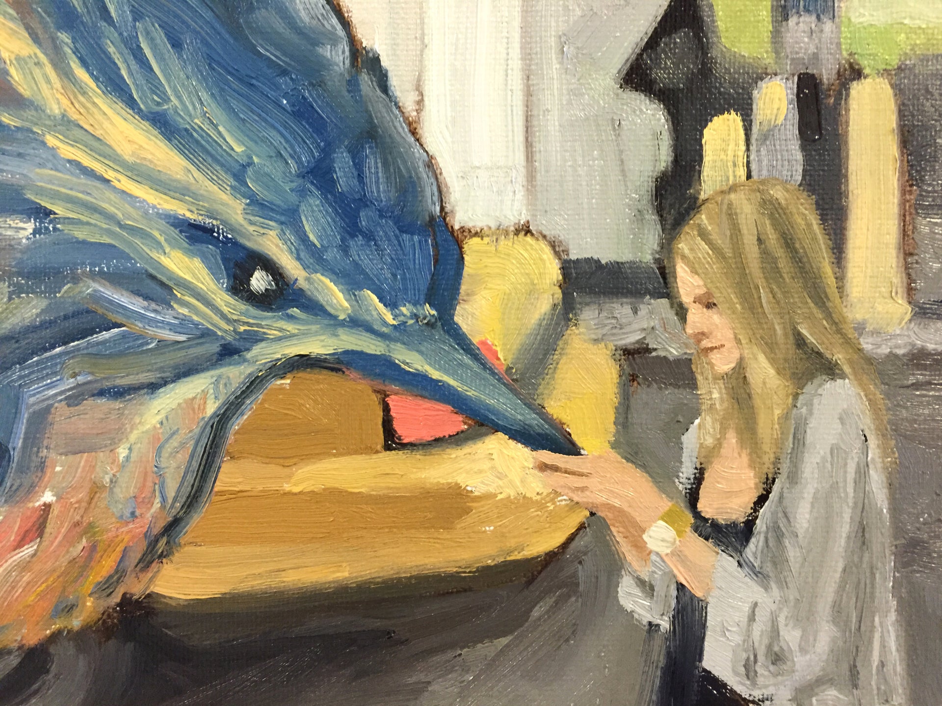 Feeder by Michael Wedge - oil painting | UGallery