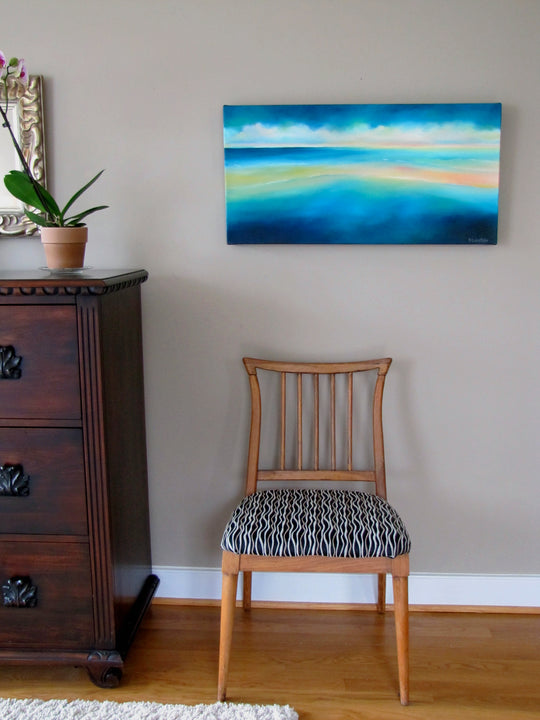 Sea Colorscape-Blue by Nancy Hughes Miller - oil painting | UGallery