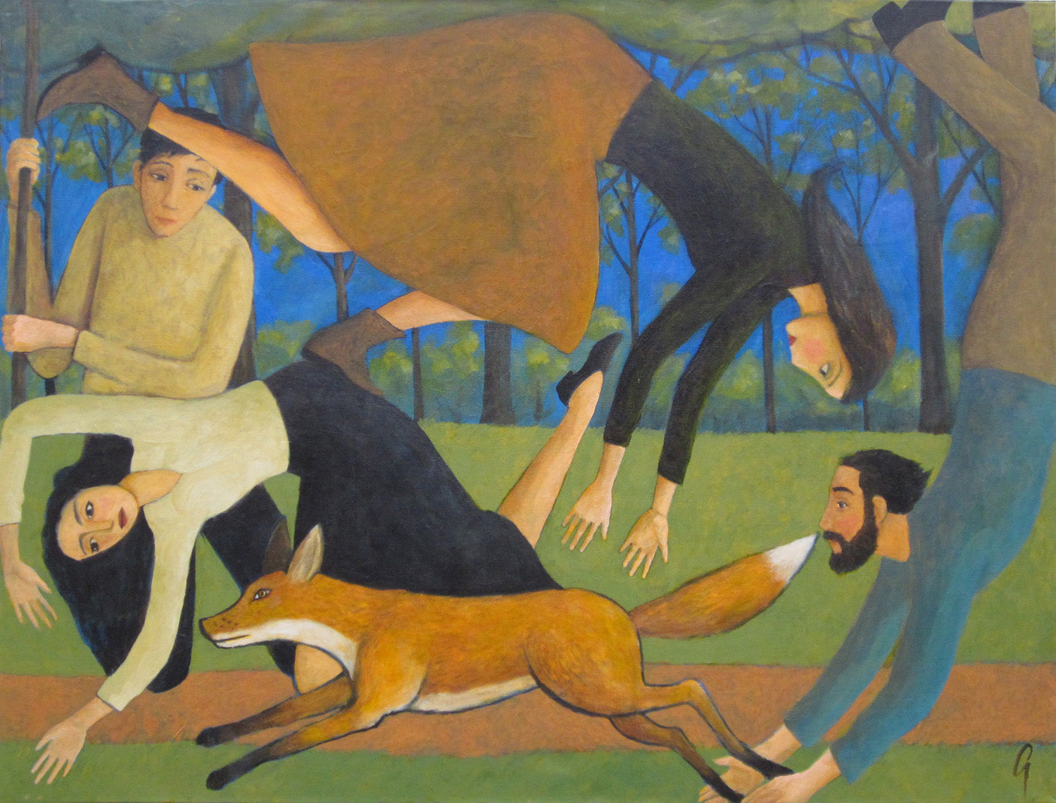 After the Fox by Glenn Quist - acrylic painting | UGallery