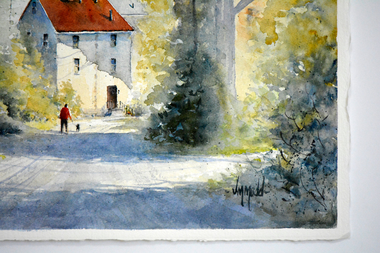 Alley Stroll by Judy Mudd - watercolor painting | UGallery
