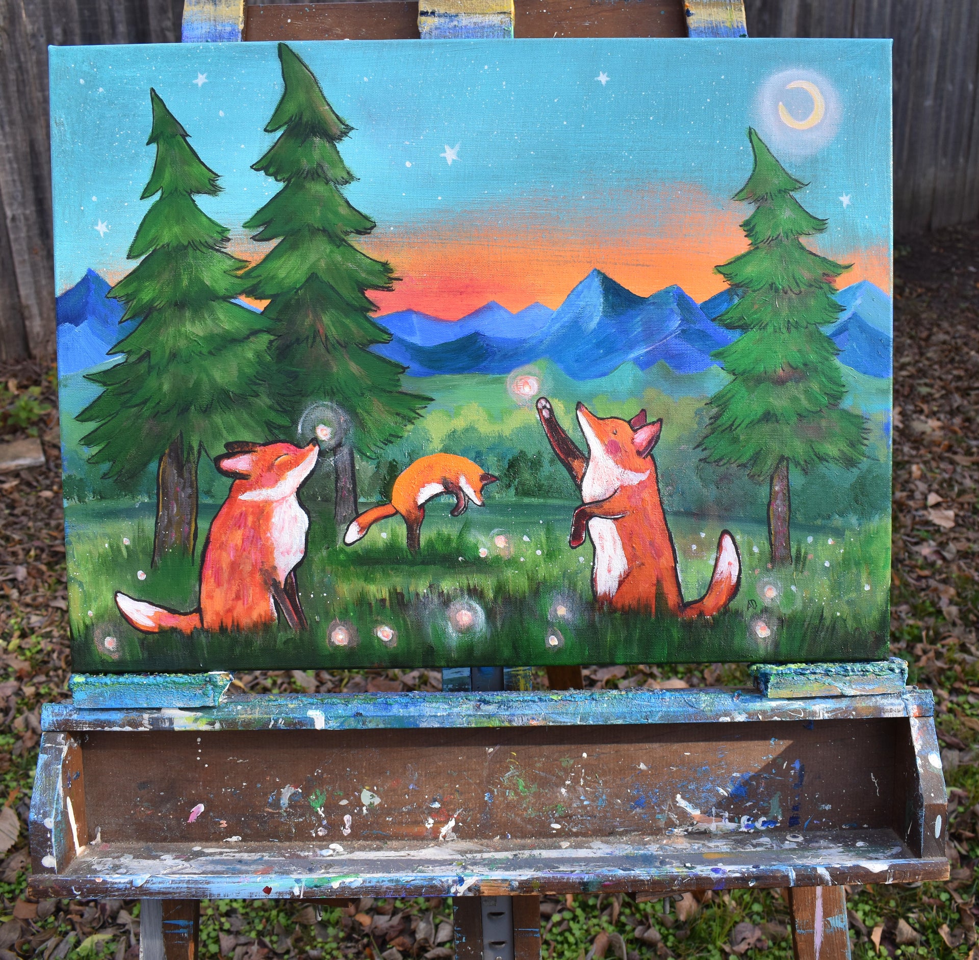 Firefly Field by Andrea Doss - acrylic painting | UGallery
