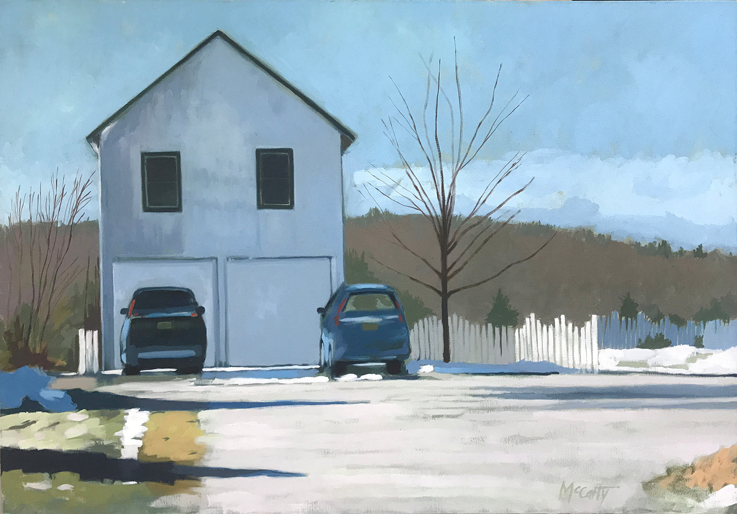 Two Cars by Brian McCarty - oil painting | UGallery