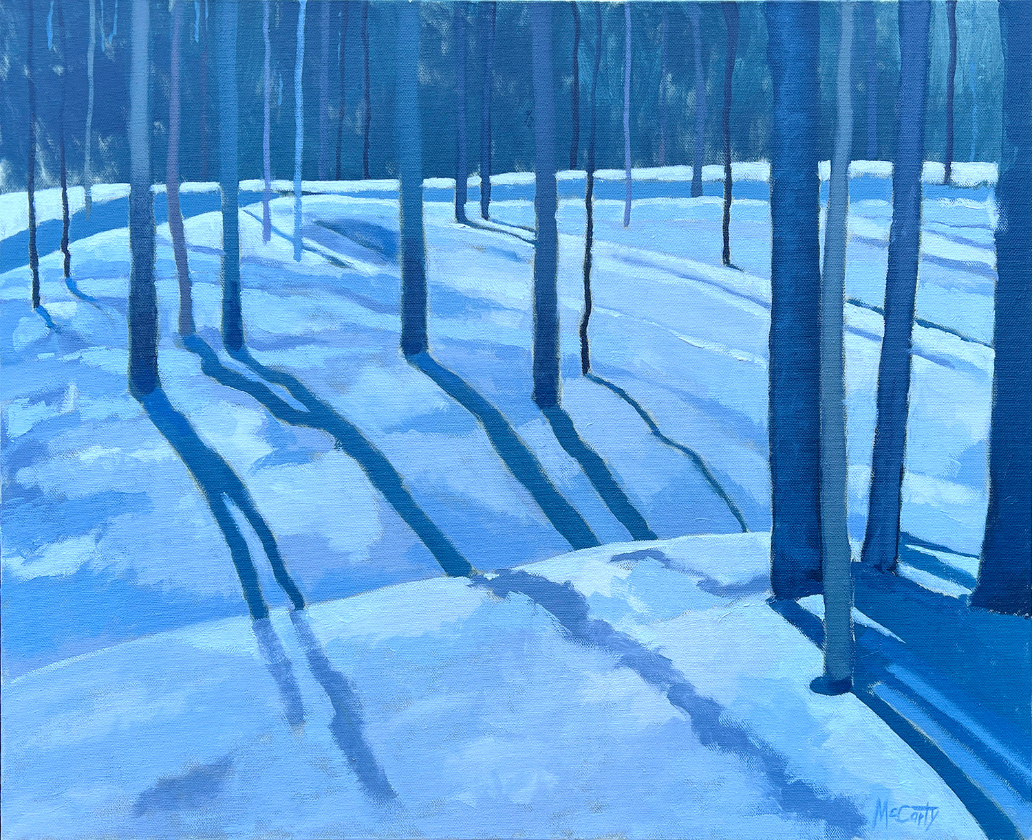 Winter Trees by Brian McCarty - oil painting | UGallery