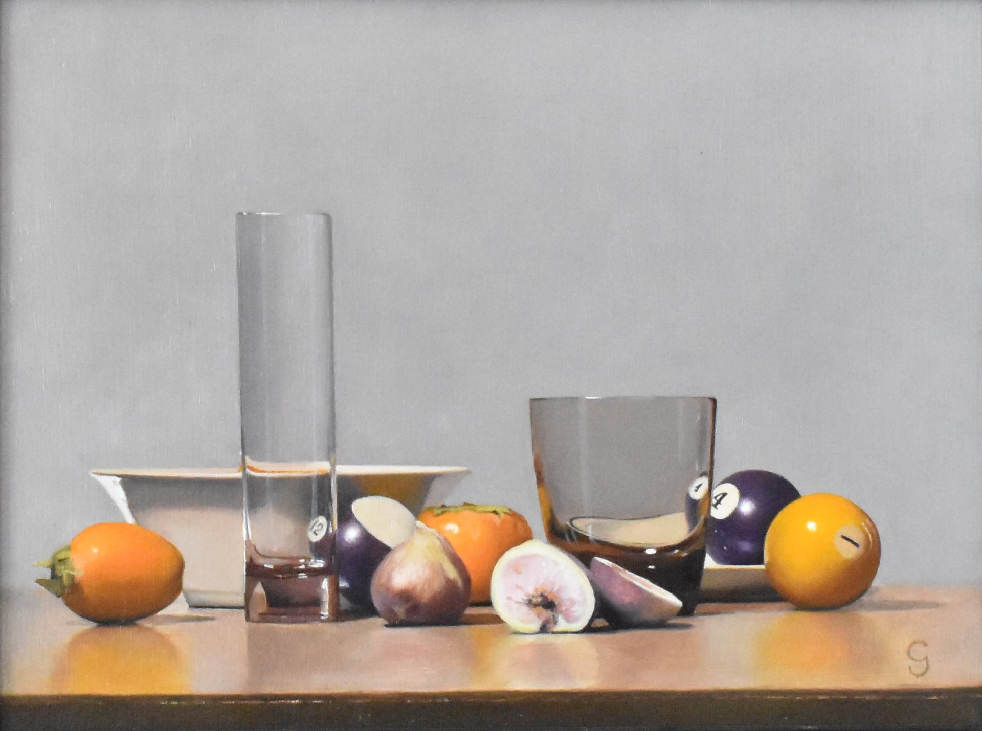 Figs and Persimmons by Christopher Garvey - oil painting | UGallery
