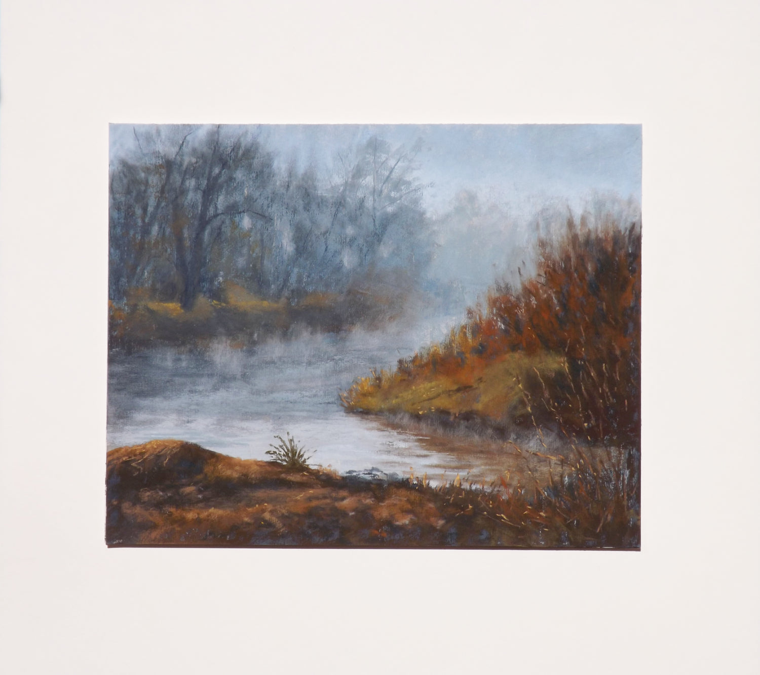 The Quiet of the River Fog by Patricia Prendergast - pastel artwork ...