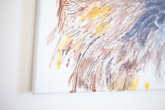 Ivan the Red-Tailed Hawk Cogitating by Emil Morhardt - acrylic painting ...