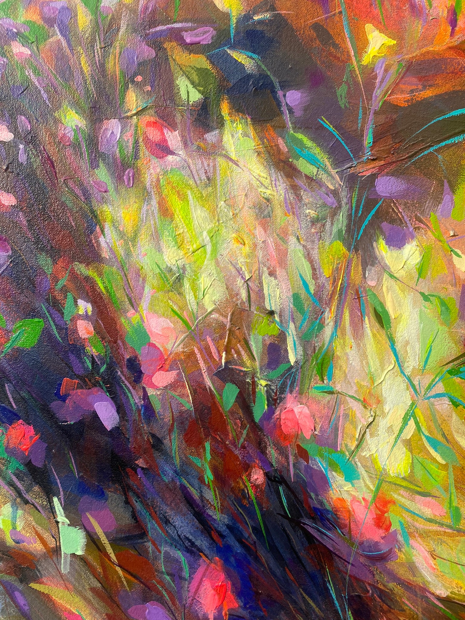 Flowers Hurricane by Dowa Hattem - acrylic painting | UGallery