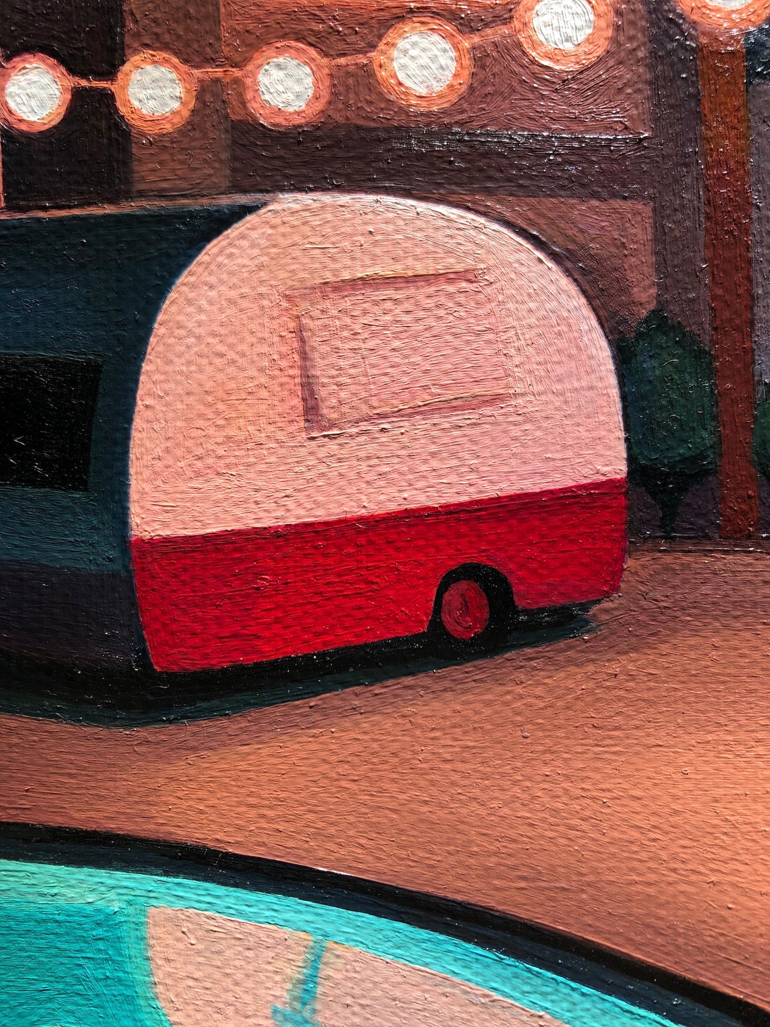 Poolside Caravan by Hadley Northrop - oil painting | UGallery