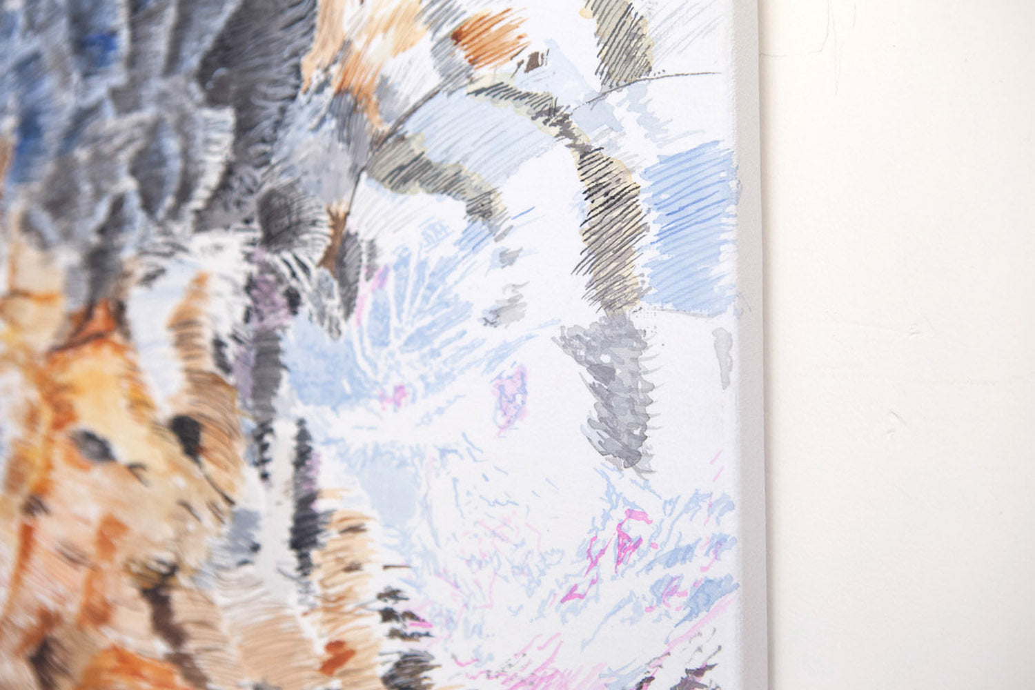 Kisa the Peregrine Winging It by Emil Morhardt - acrylic painting ...