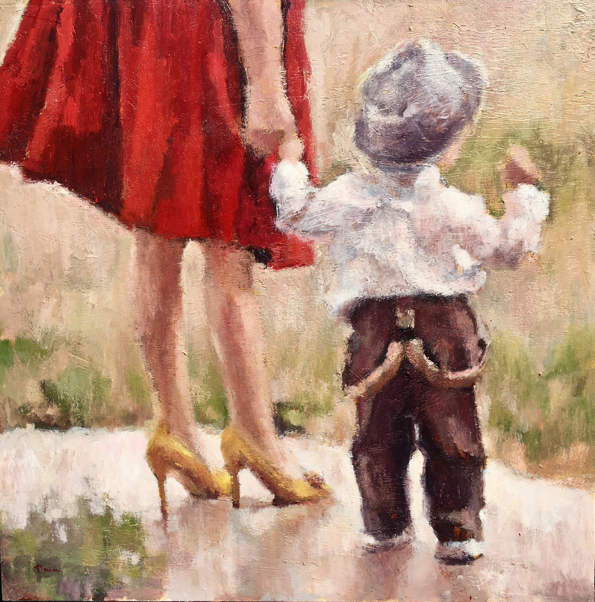 Take My Hand by Nava Lundy - acrylic painting | UGallery