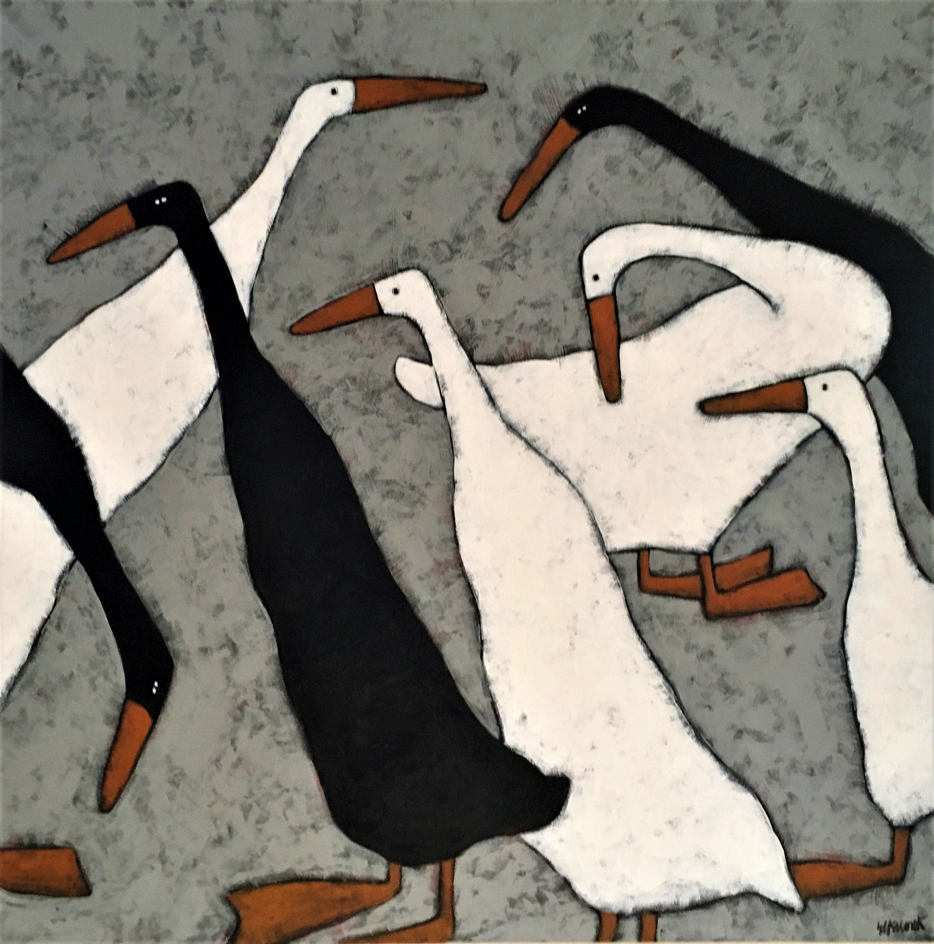 Indian Runners by Jaime Ellsworth - acrylic painting | UGallery
