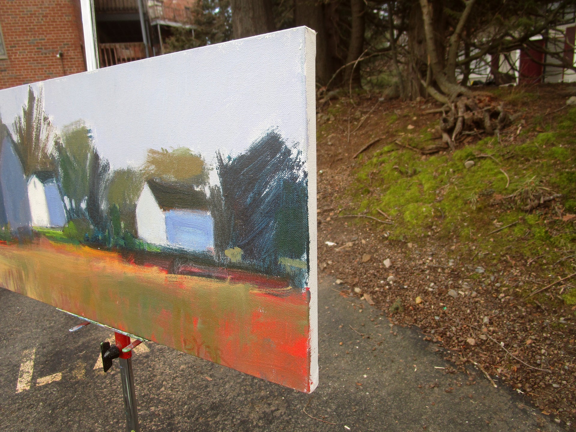 Farm in Afternoon Light by Janet Dyer - acrylic painting | UGallery