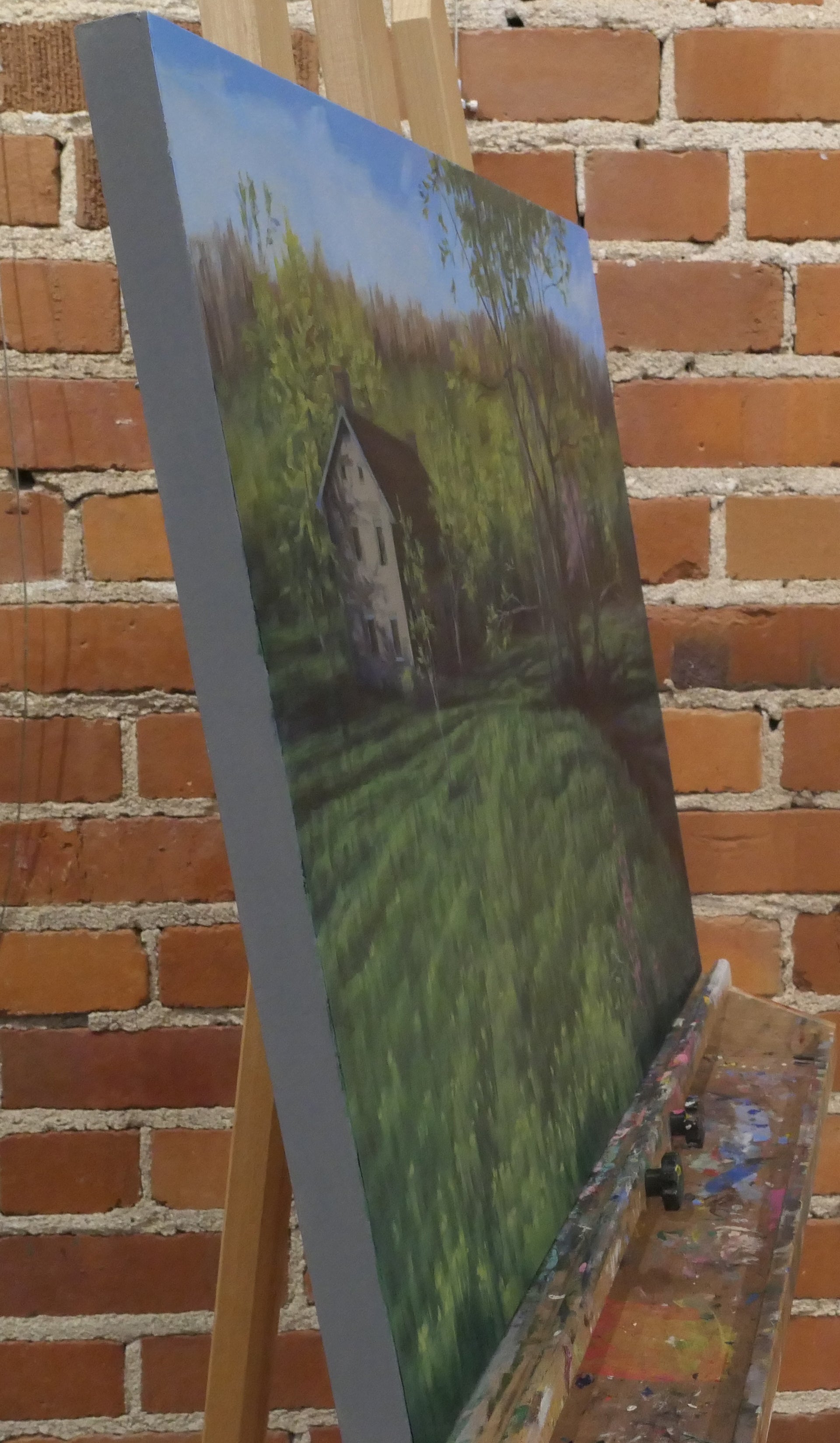 The Qually House in Spring by Jay Jensen - oil painting | UGallery