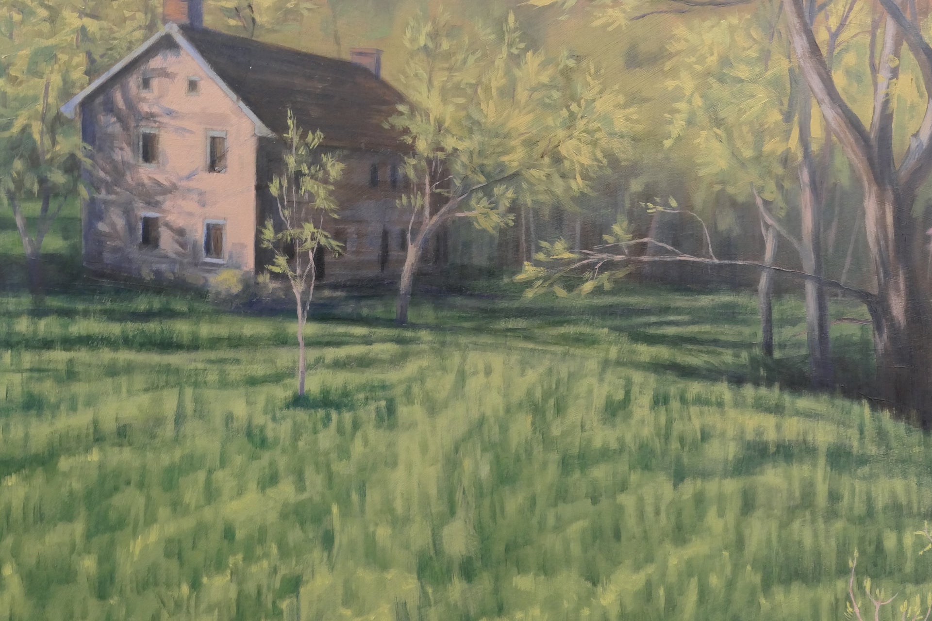 The Qually House in Spring by Jay Jensen - oil painting | UGallery