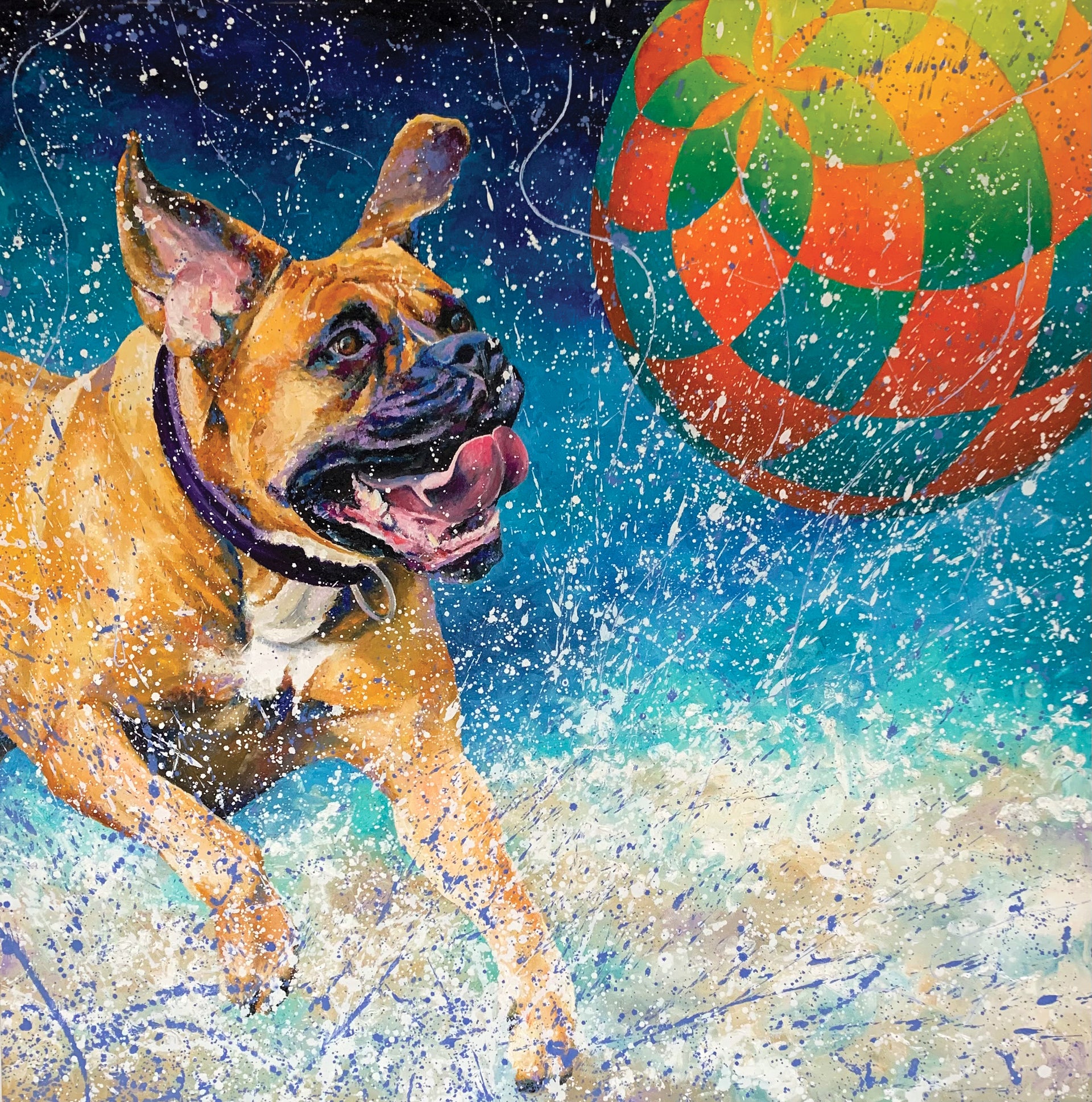 Pawsitive Energy by Jeff Fleming - oil painting | UGallery