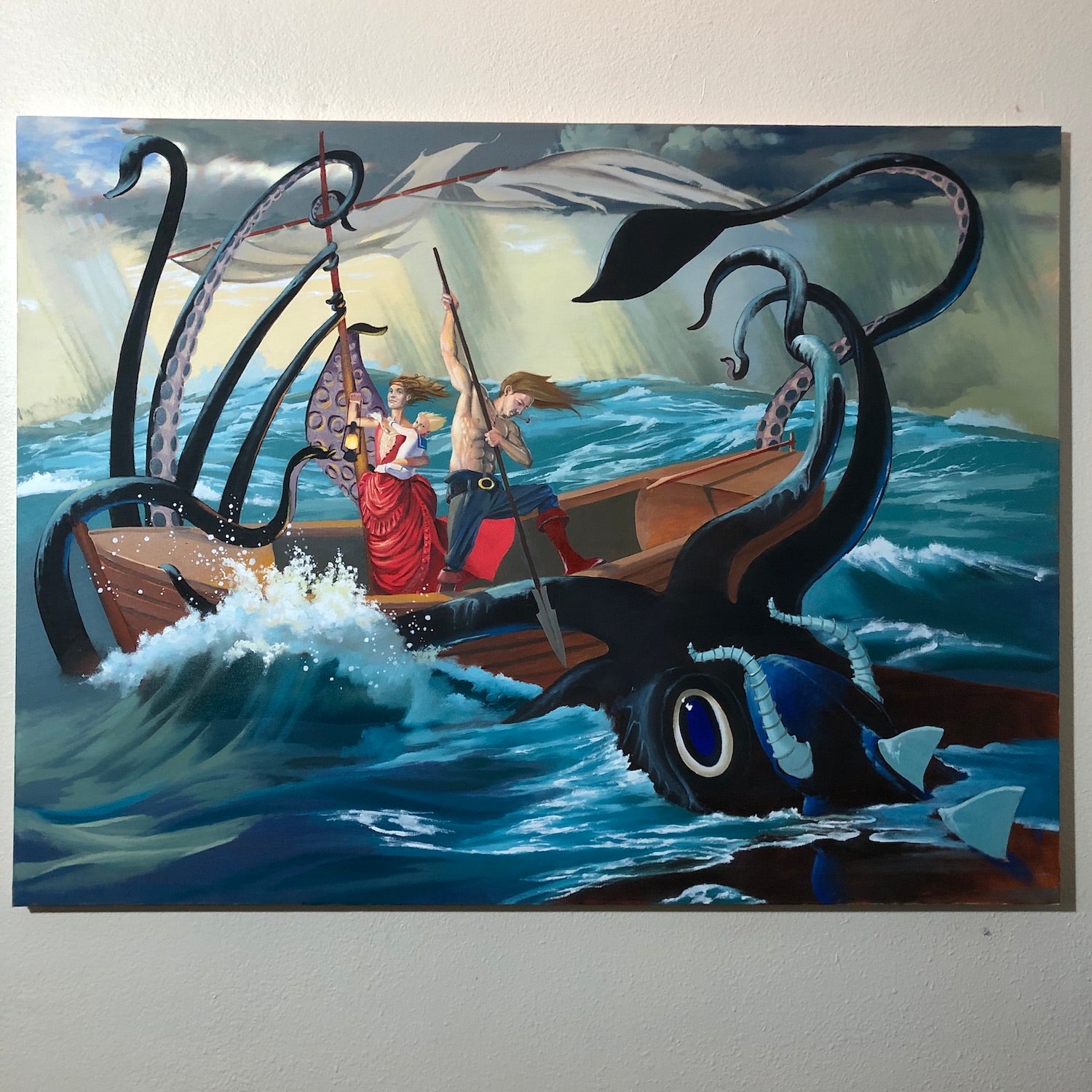 The Angry Sea - Special Commission by Jesse Aldana - oil painting ...