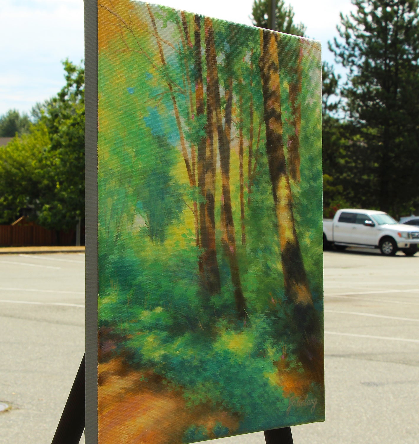 Chasing the Light by Jo Galang - oil painting | UGallery