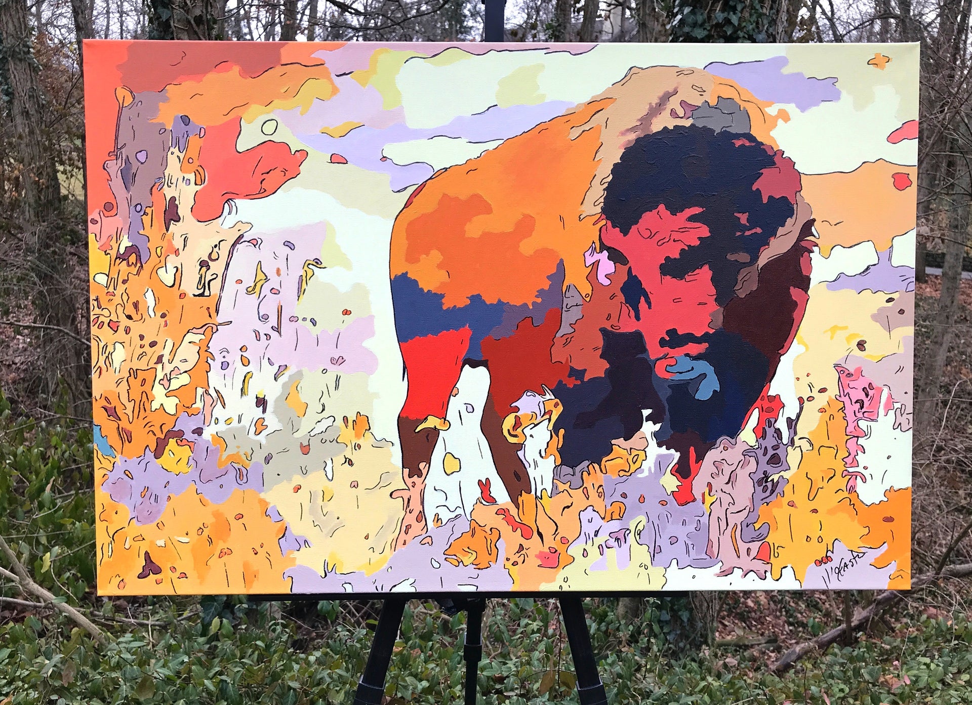 Buffalo Dreams by John Jaster - acrylic painting | UGallery