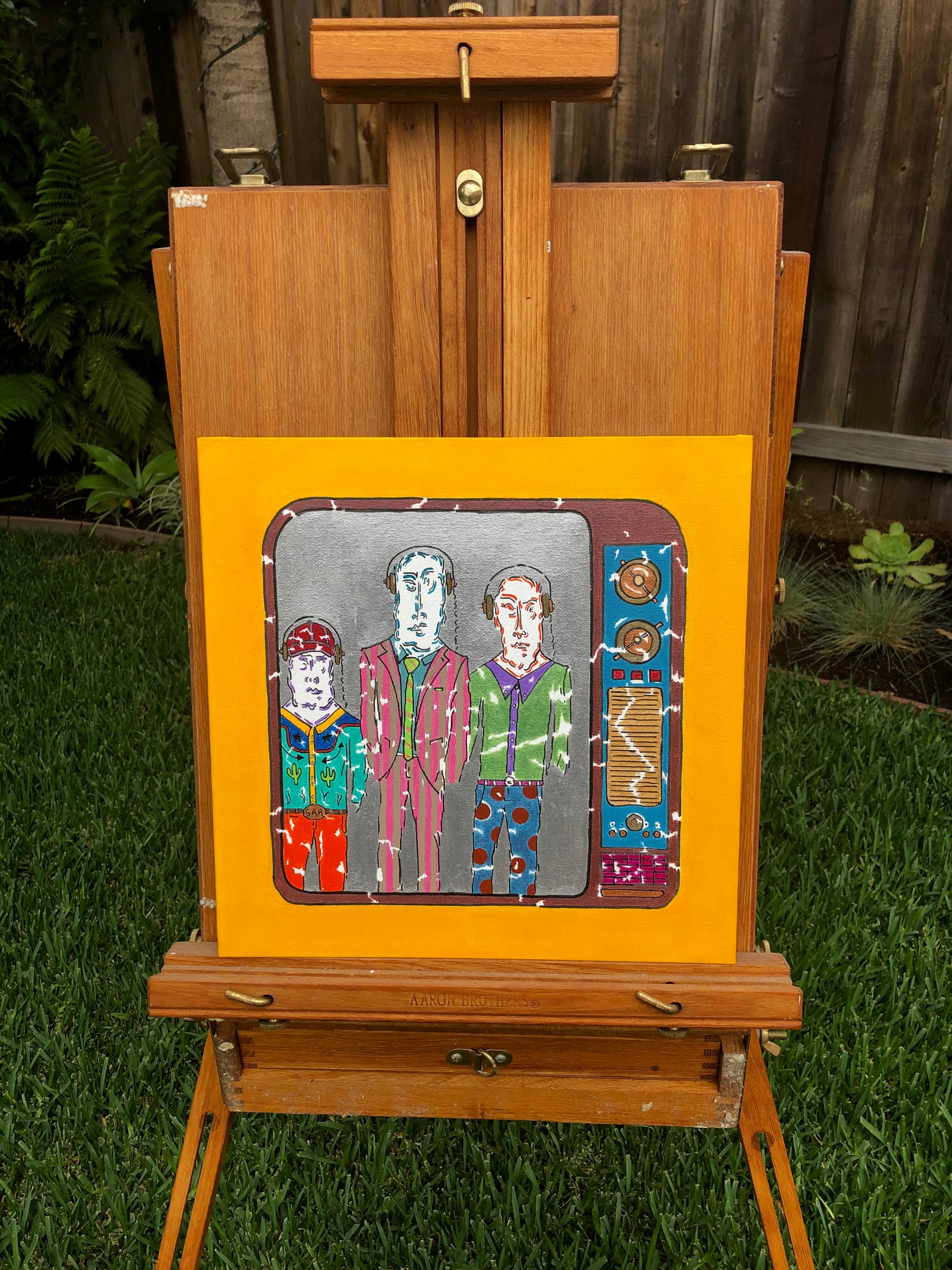 On TV by John McCabe - acrylic painting | UGallery