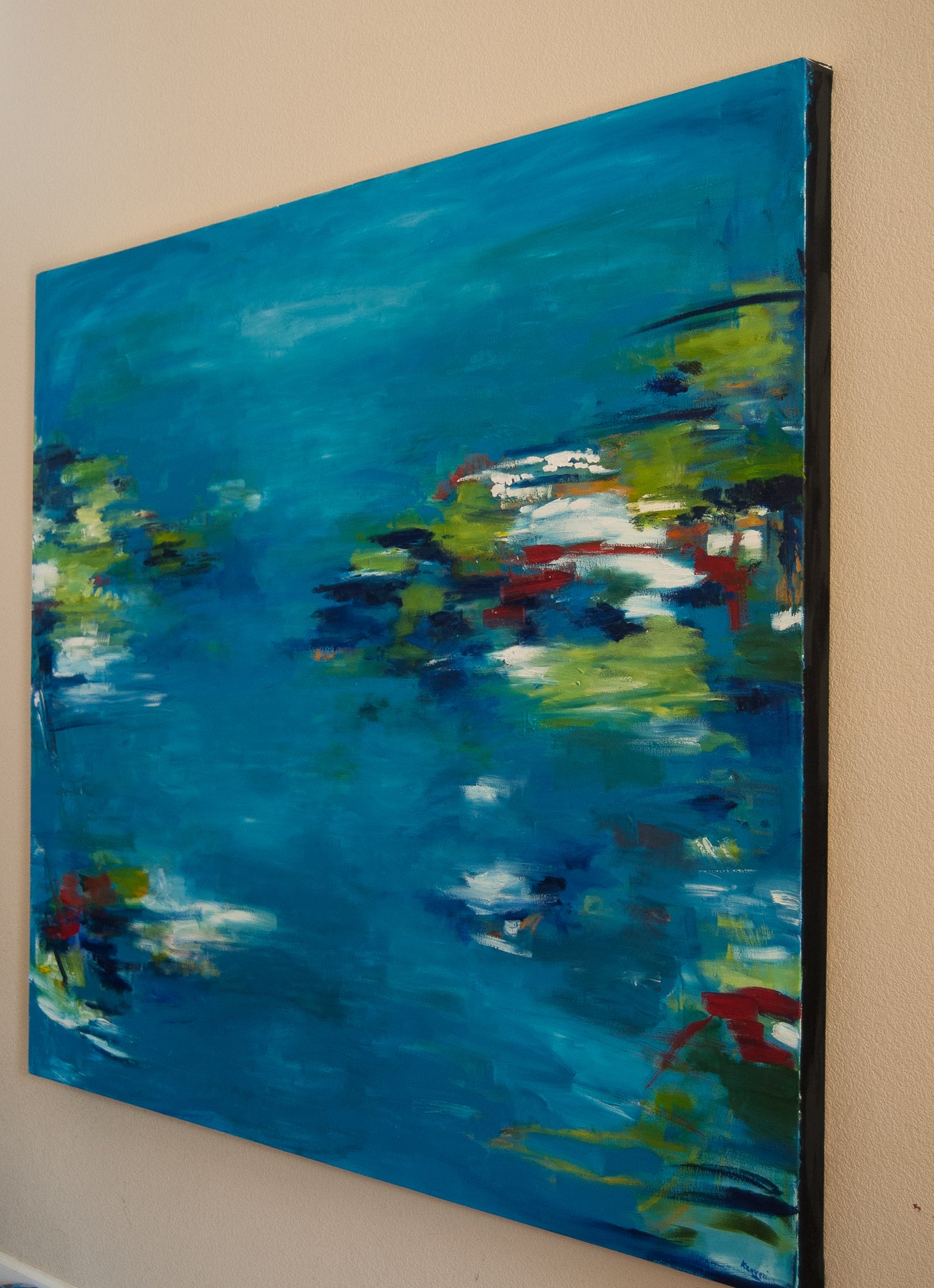 Feeling Calm, Feeling Happy by Kajal Zaveri - oil painting | UGallery