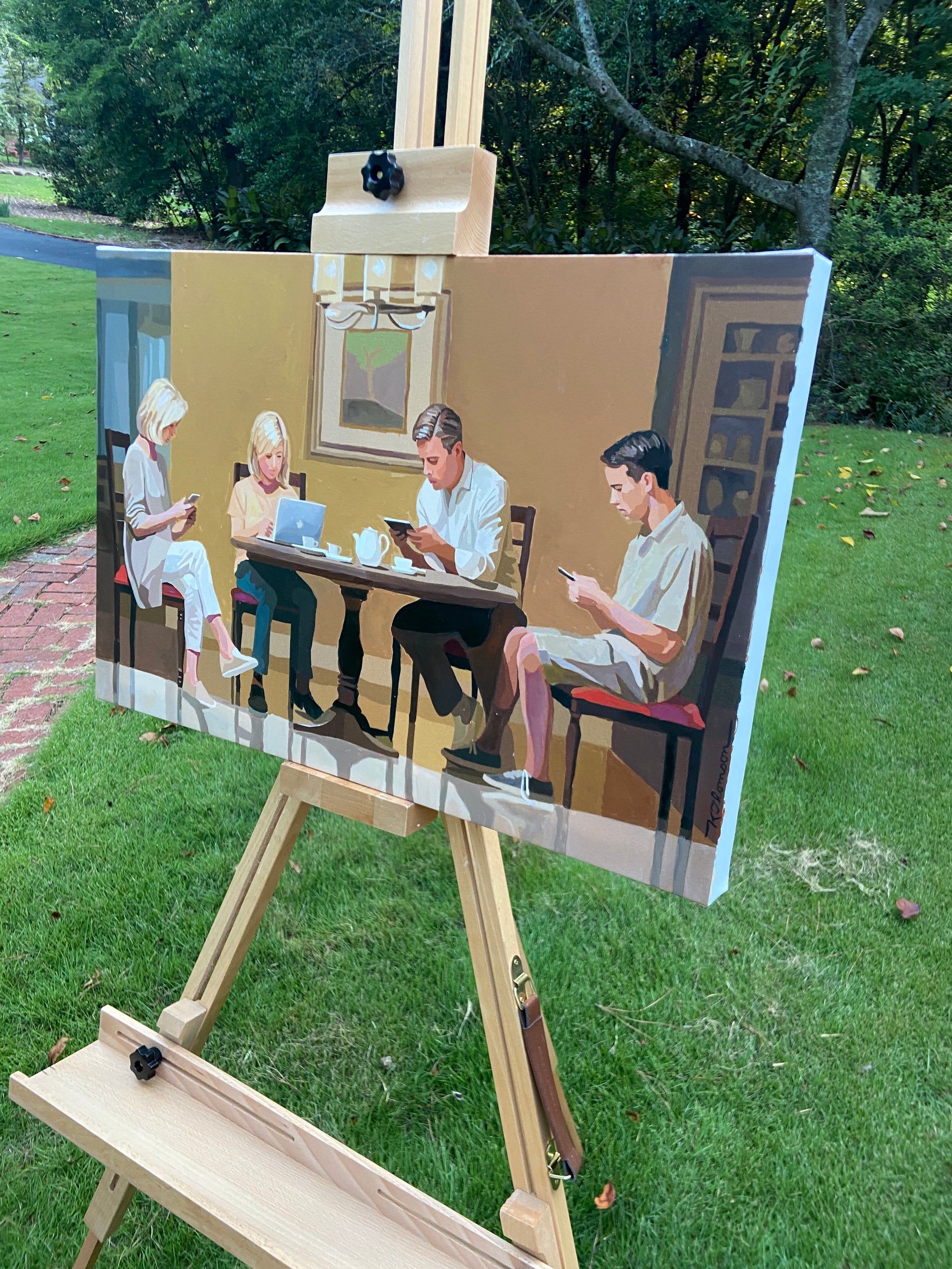 Brunch by Keith Thomson - mixed media artwork | UGallery