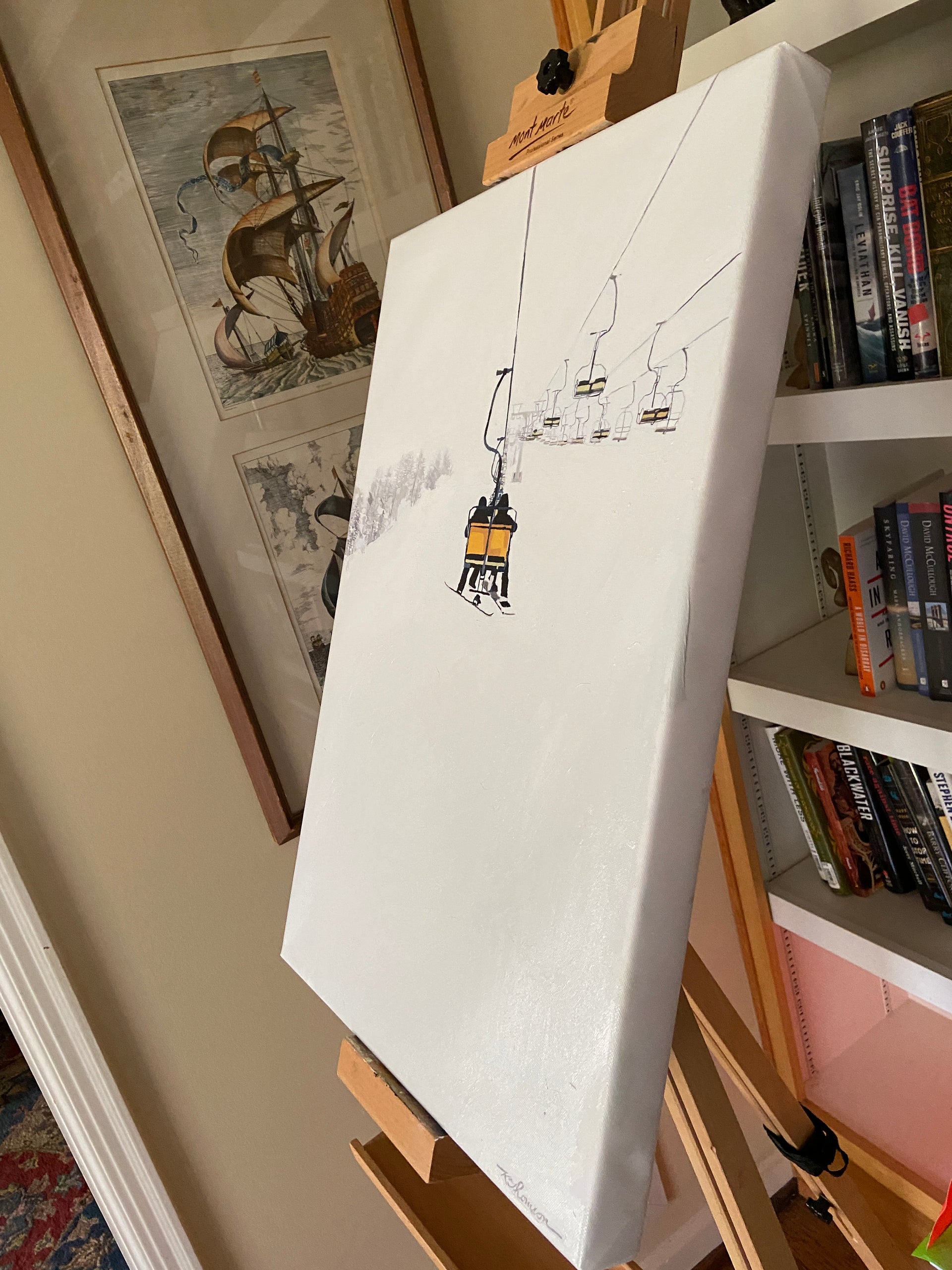 Green Mountain by Keith Thomson - mixed media artwork | UGallery