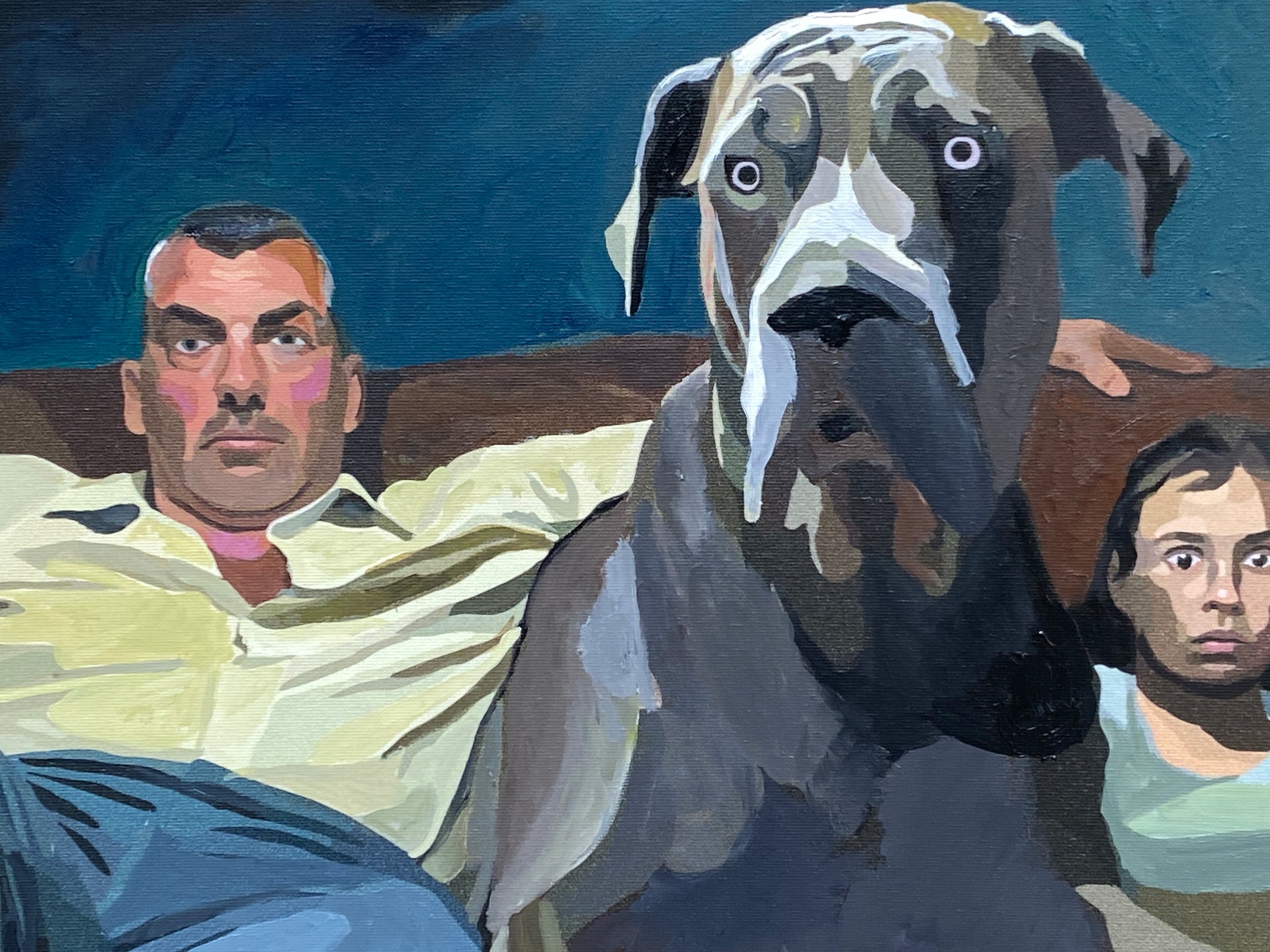 Movie Night by Keith Thomson - mixed media artwork | UGallery