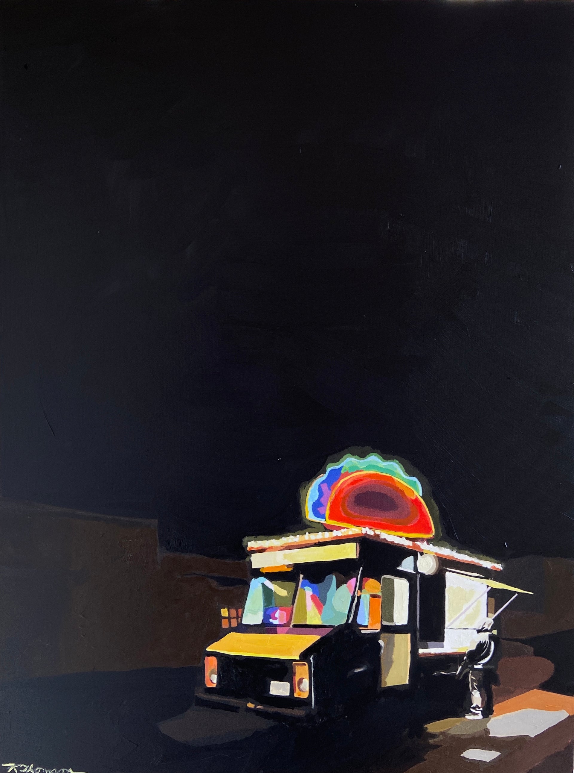 Light in the Darkness by Keith Thomson - oil painting | UGallery